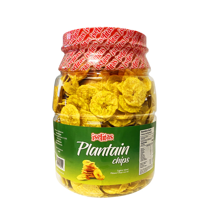 Iselitas Plantain Salted Party Size Jar – 6/22.9 oz – Iselitas Snacks